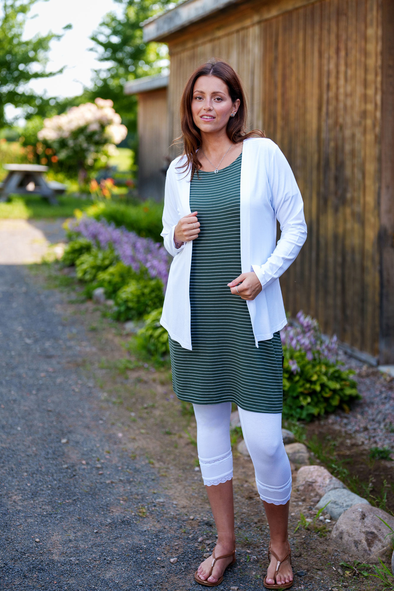 Green and white striped ''boogie'' dress | Rien ne se perd, tout se ...