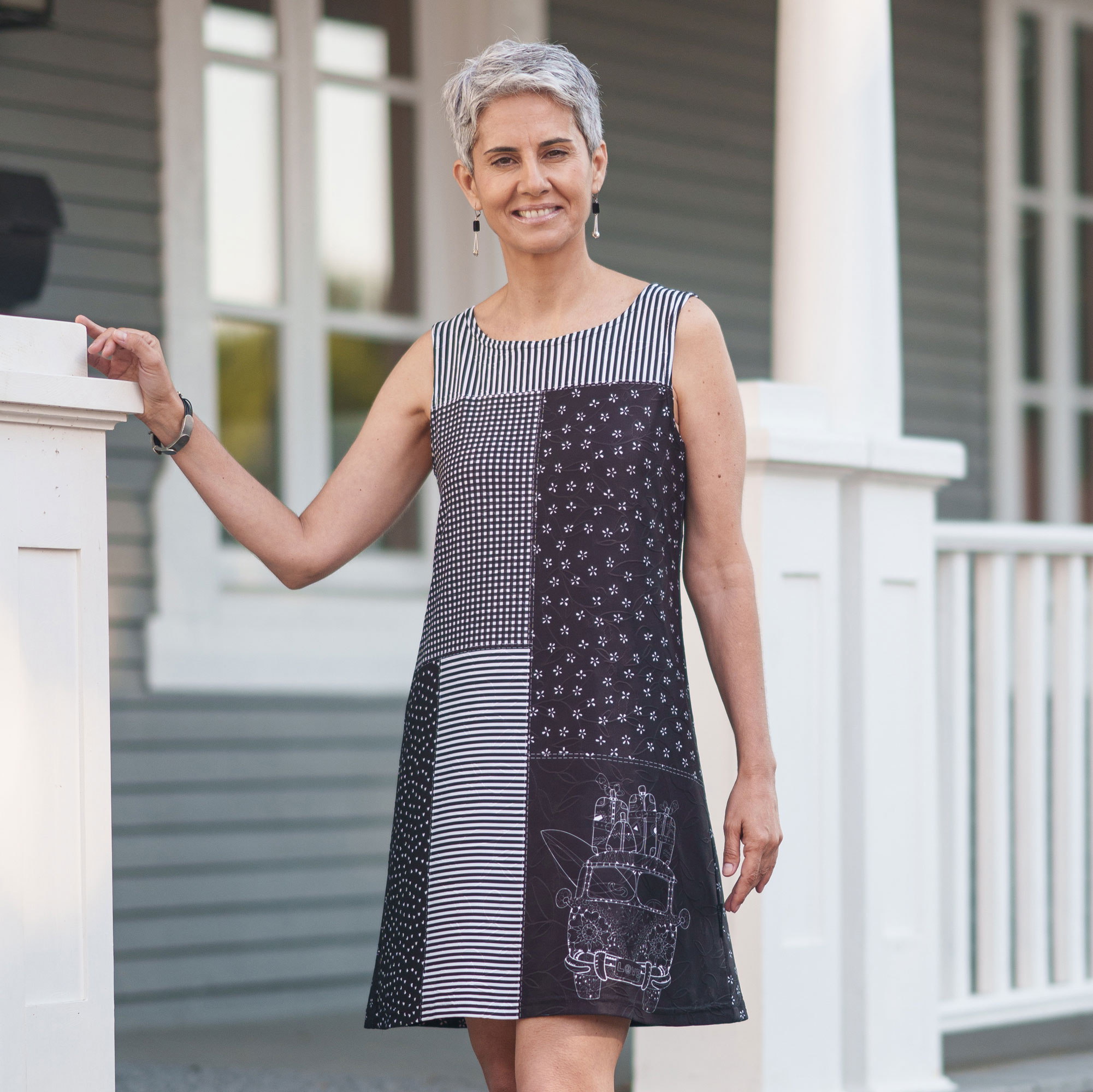 Black patchwork Emma dress | Rien ne se perd, tout se crée - Rien ne se ...